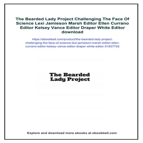 The Bearded Lady Project Challenging The Face Of Science Lexi Jamieson ...