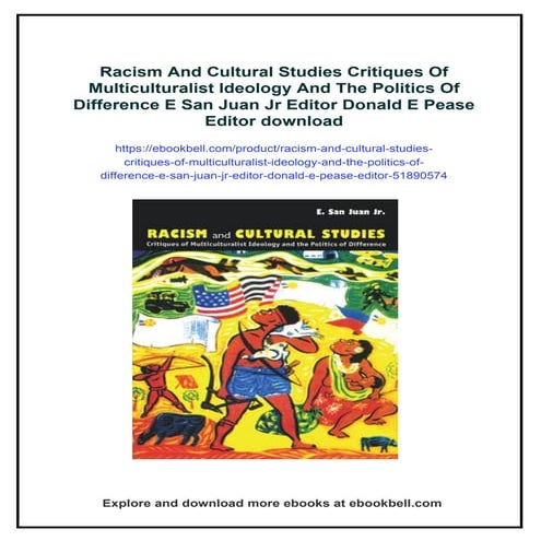 Racism And Cultural Studies Critiques Of Multiculturalist Ideology And ...