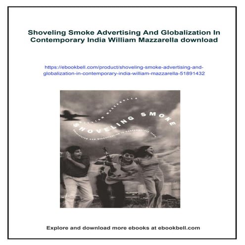 Shoveling Smoke Advertising And Globalization In Contemporary India ...