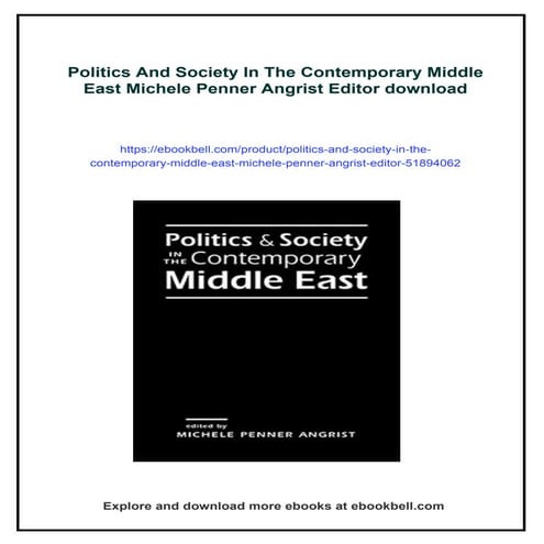 Politics And Society In The Contemporary Middle East Michele Penner ...