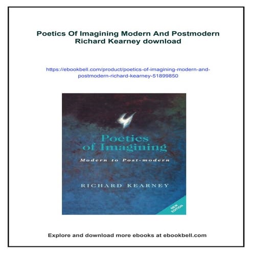 Poetics Of Imagining Modern And Postmodern Richard Kearney | PDF