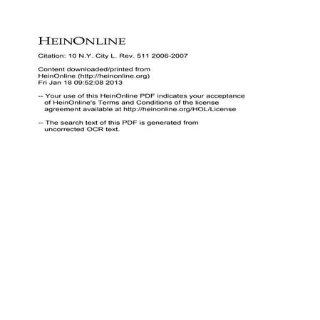 Anant Raut NYC L Rev Article | PDF