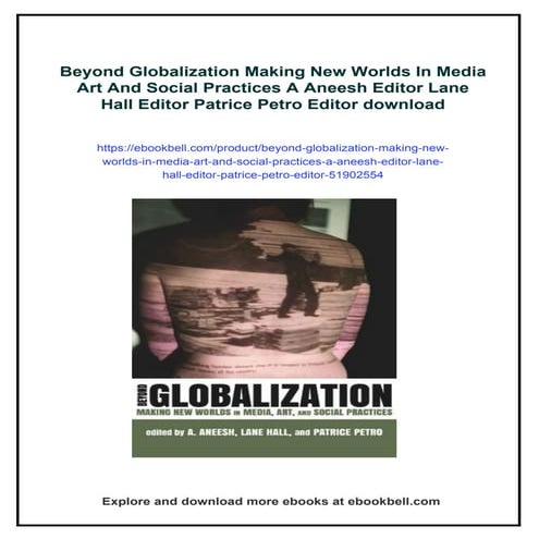 Beyond Globalization Making New Worlds In Media Art And Social ...