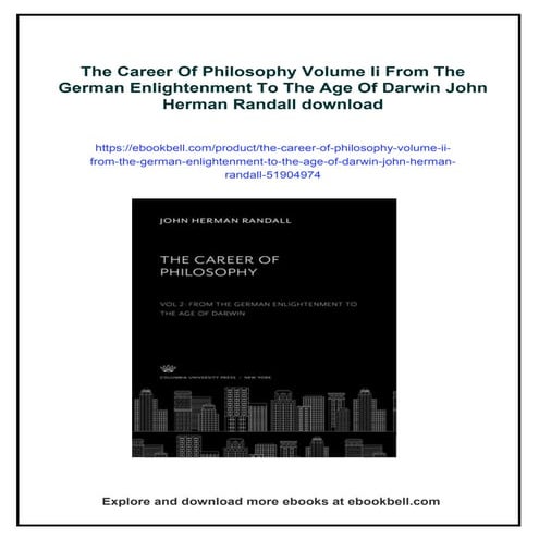 The Career Of Philosophy Volume Ii From The German Enlightenment To The ...