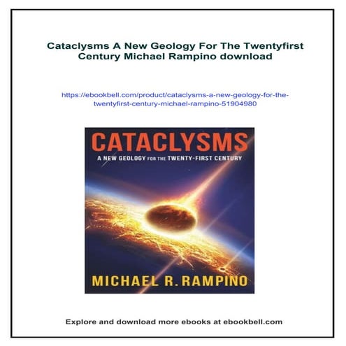 Cataclysms A New Geology For The Twentyfirst Century Michael Rampino | PDF