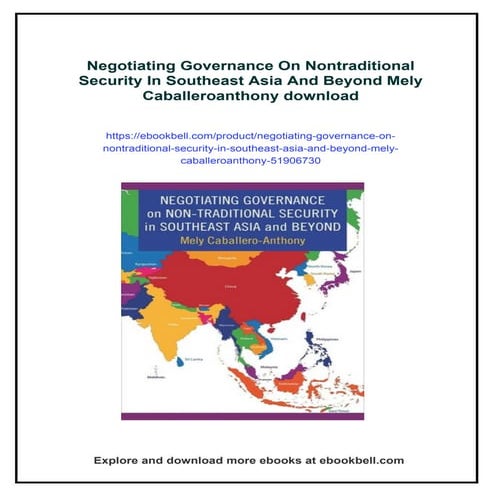 Negotiating Governance On Nontraditional Security In Southeast Asia And ...