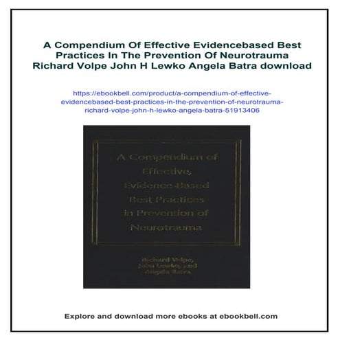 A Compendium Of Effective Evidencebased Best Practices In The ...