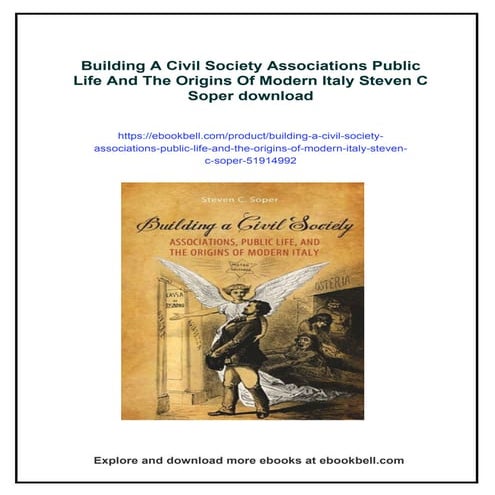 Building A Civil Society Associations Public Life And The Origins Of ...