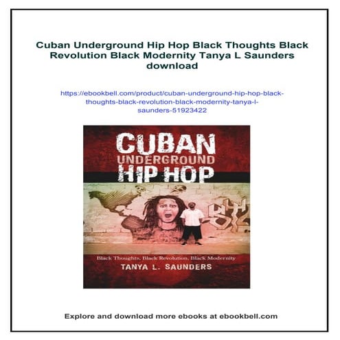 Cuban Underground Hip Hop Black Thoughts Black Revolution Black ...