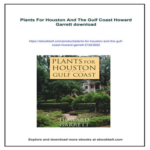 Plants For Houston And The Gulf Coast Howard Garrett | PDF