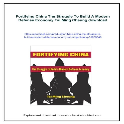 Fortifying China The Struggle To Build A Modern Defense Economy Tai ...
