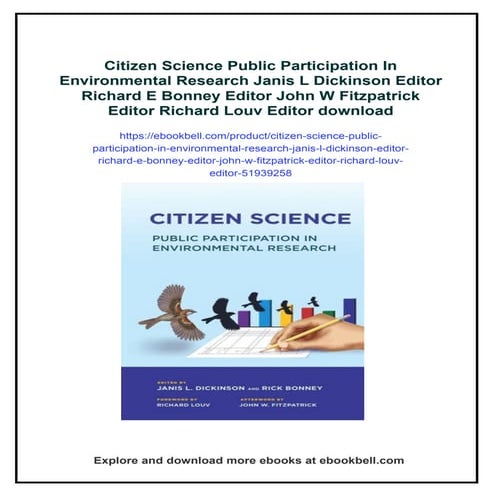 Citizen Science Public Participation In Environmental Research Janis L ...