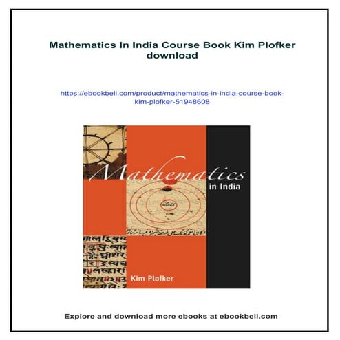 Mathematics In India Course Book Kim Plofker | PDF