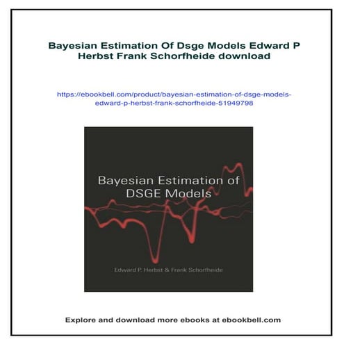 Bayesian Estimation Of Dsge Models Edward P Herbst Frank Schorfheide | PDF