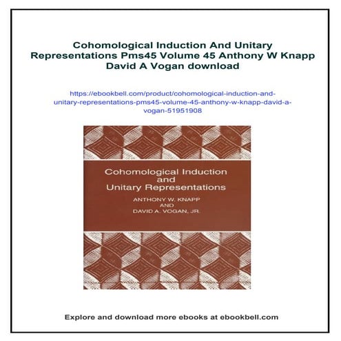 Cohomological Induction And Unitary Representations Pms45 Volume 45 ...
