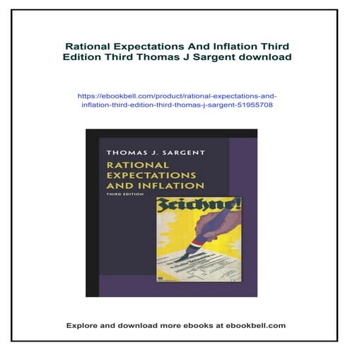 Rational Expectations And Inflation Third Edition Third Thomas J ...