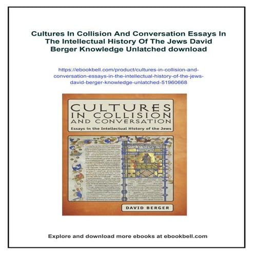 Cultures In Collision And Conversation Essays In The Intellectual ...