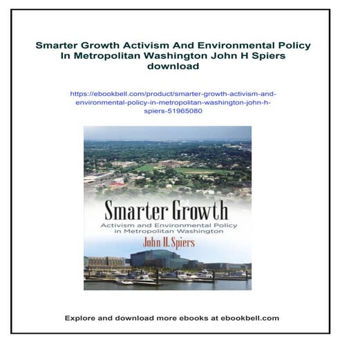 Smarter Growth Activism And Environmental Policy In Metropolitan ...