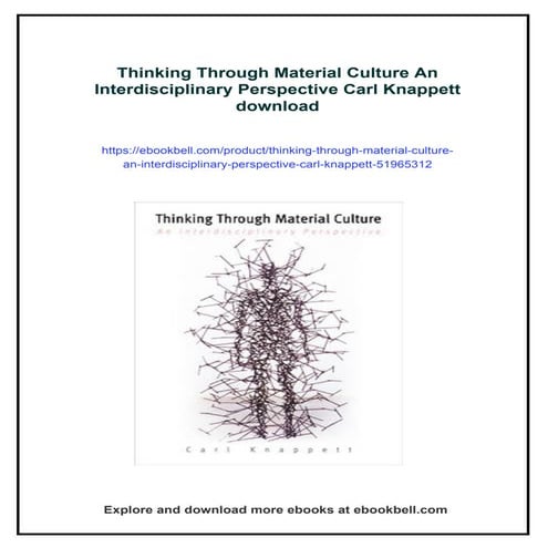 Thinking Through Material Culture An Interdisciplinary Perspective Carl ...