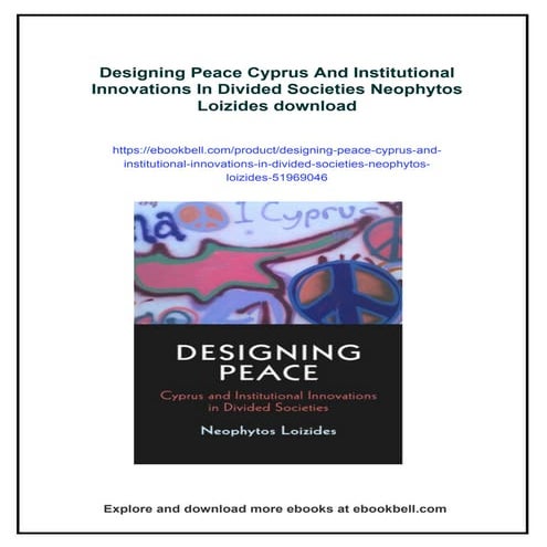 Designing Peace Cyprus And Institutional Innovations In Divided ...
