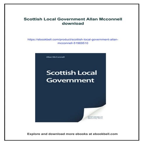 Scottish Local Government Allan Mcconnell | PDF