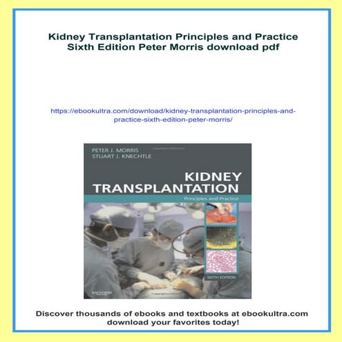 Kidney Transplantation Principles and Practice Sixth Edition Peter ...