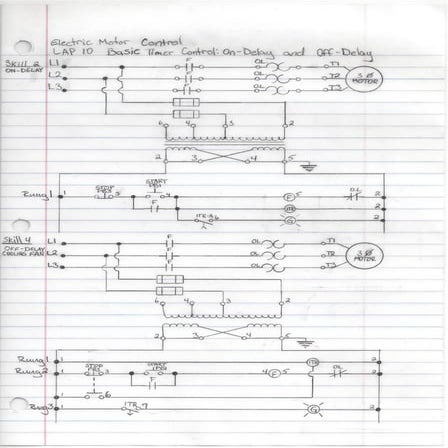 Motor Control Wire Diagram 8 | PDF