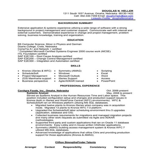 Doug Heller Resume | PDF