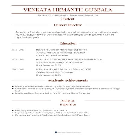 Hemanth Resume | PDF