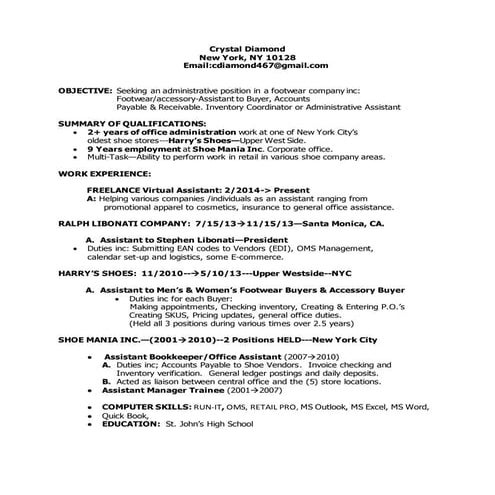 Crystal Diamond RESUME (3) | PDF