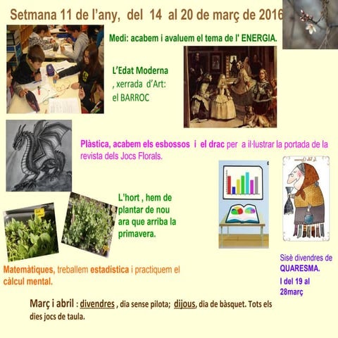 25 agenda setmana 11 6è b 2015-16.ppt 00 | ODP