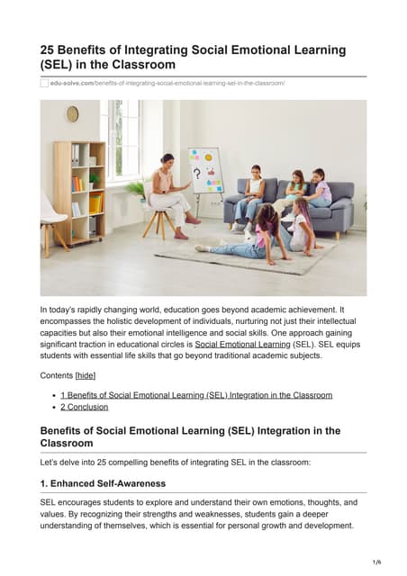 Social emotional learning | PPT