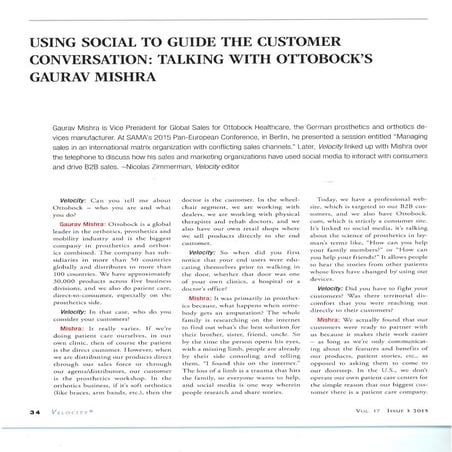 Velocity magazine article Social Media | PDF | Media Industry | Industries