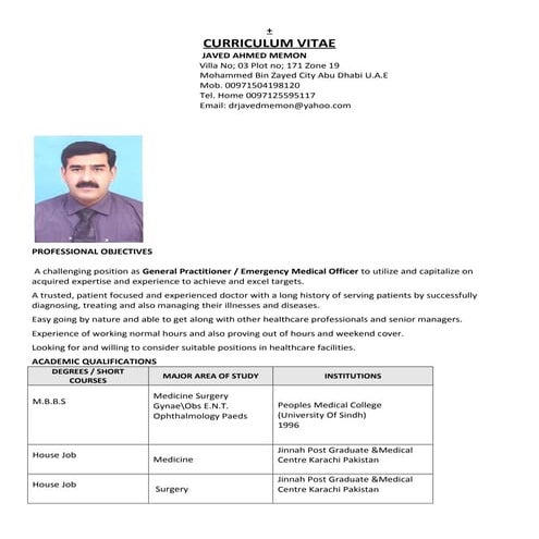 Dr- Javed -cv | DOC