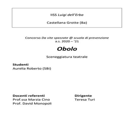 25 Dell'Erba Castellana grotte - Obolo | PDF