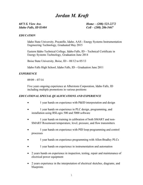 Resume- Benjamin Chandler | PDF