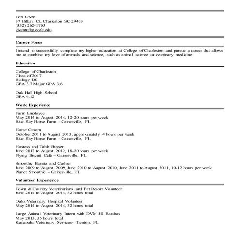 Olivia-Rayner-Resume-2016 | DOC