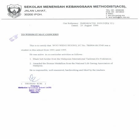 ACS Confirm Letter | PDF