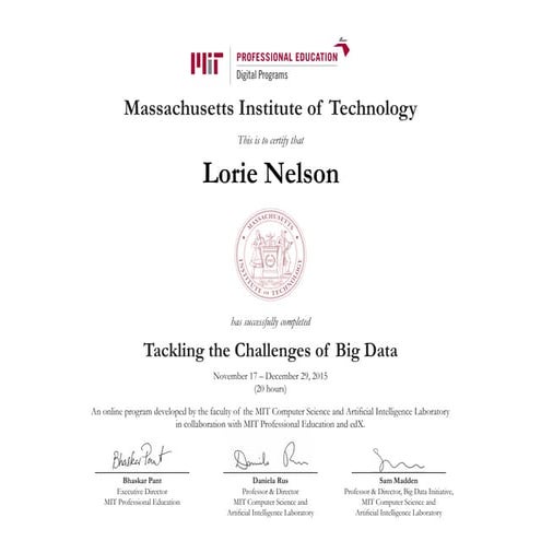 MIT Certificate | PDF