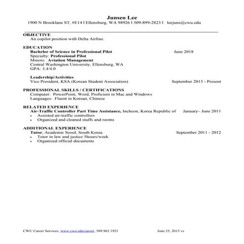 LEE, JUNSEO_Non-ed resume_Final | DOC