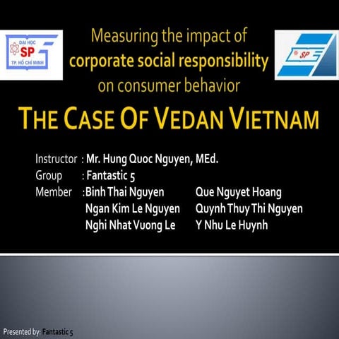 The case of Vedan | PPTX