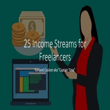 25 Freelancer Income Streams | PPTX