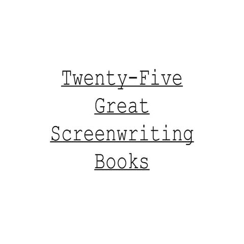 25 Great Screenwriting Books For Screenwriters | ODP