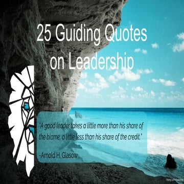 25 Guiding Quotes on Leadership | PPT