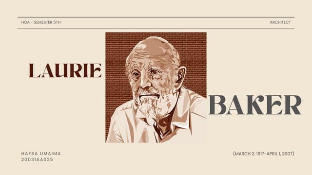 Works of laurie baker | PPTX