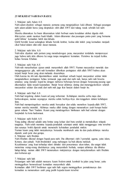 Sejarah ringkas nabi muhammad saw sejak lahir sampai wafat | PDF