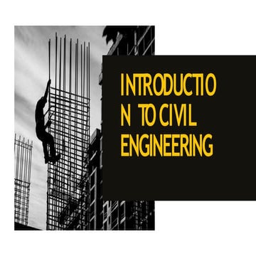 Introduction to civil engineering | PPT
