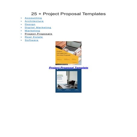 25 project proposal template | PDF