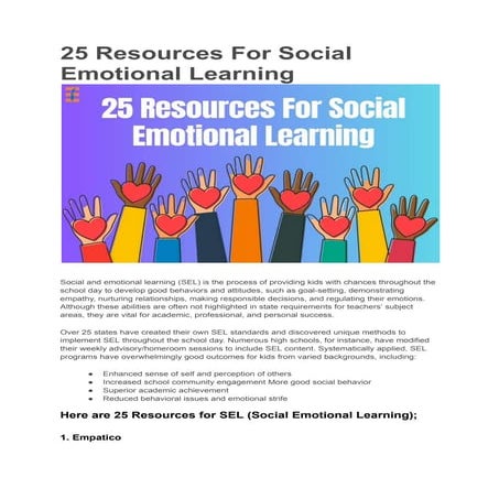 25 Resources For Social Emotional Learning.pdf