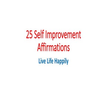 Self Affirmations | PPT